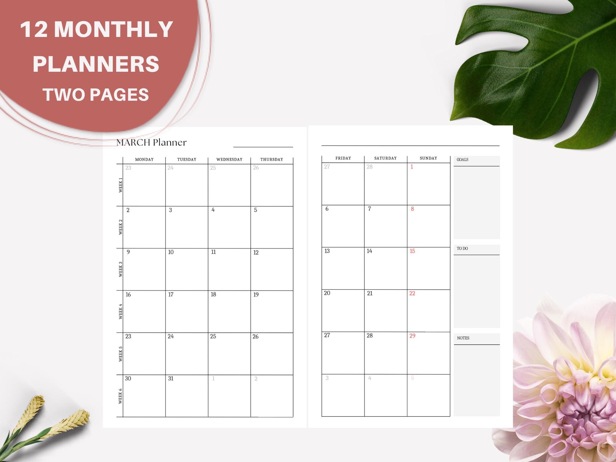CANVA 2026 Planner Templates | KDP Planner | 6x9 Inches | Editable in ...
