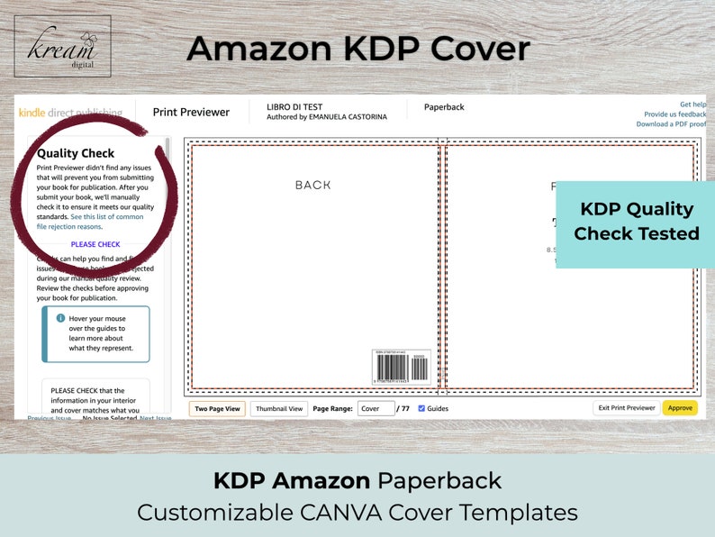 CANVA KDP Cover Templates 8.5"x8.5" for 50, 100, 110, 120, 130, 140 ...