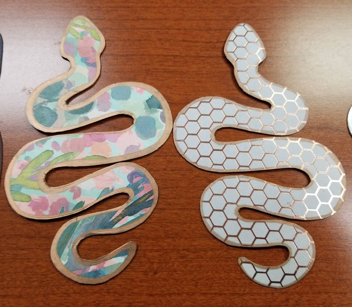 Snake Double-sided Bookmarks - Etsy
