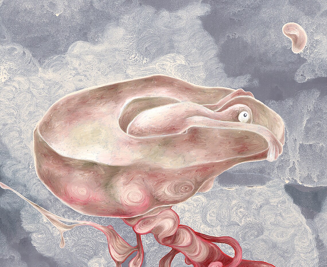 Complications Art Print Pop Surrealism Painting by Lotte - Etsy