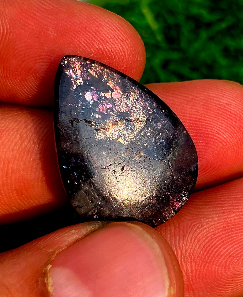 29 Ct Blood Shot Iolite Sunstone 100% Natural Iolite Sunstone - Etsy