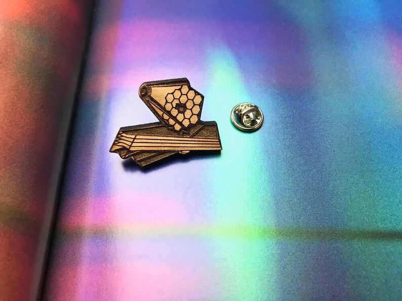 Wooden JWST Pin Badge James Webb Space Telescope Lapel Pin | Etsy