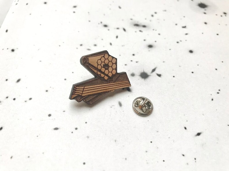 Wooden JWST Pin Badge James Webb Space Telescope Lapel Pin | Etsy