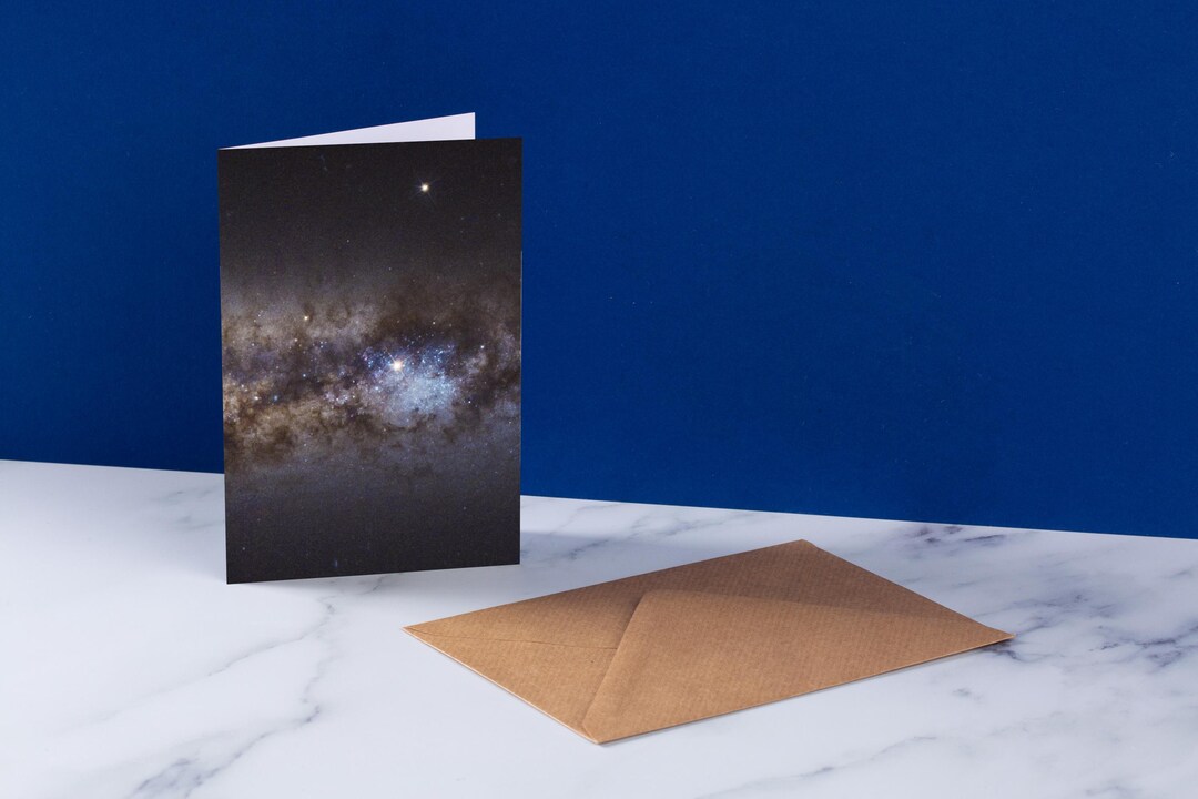 Galaxy Greetings Card, Astronomical Spiral Galaxy - Etsy