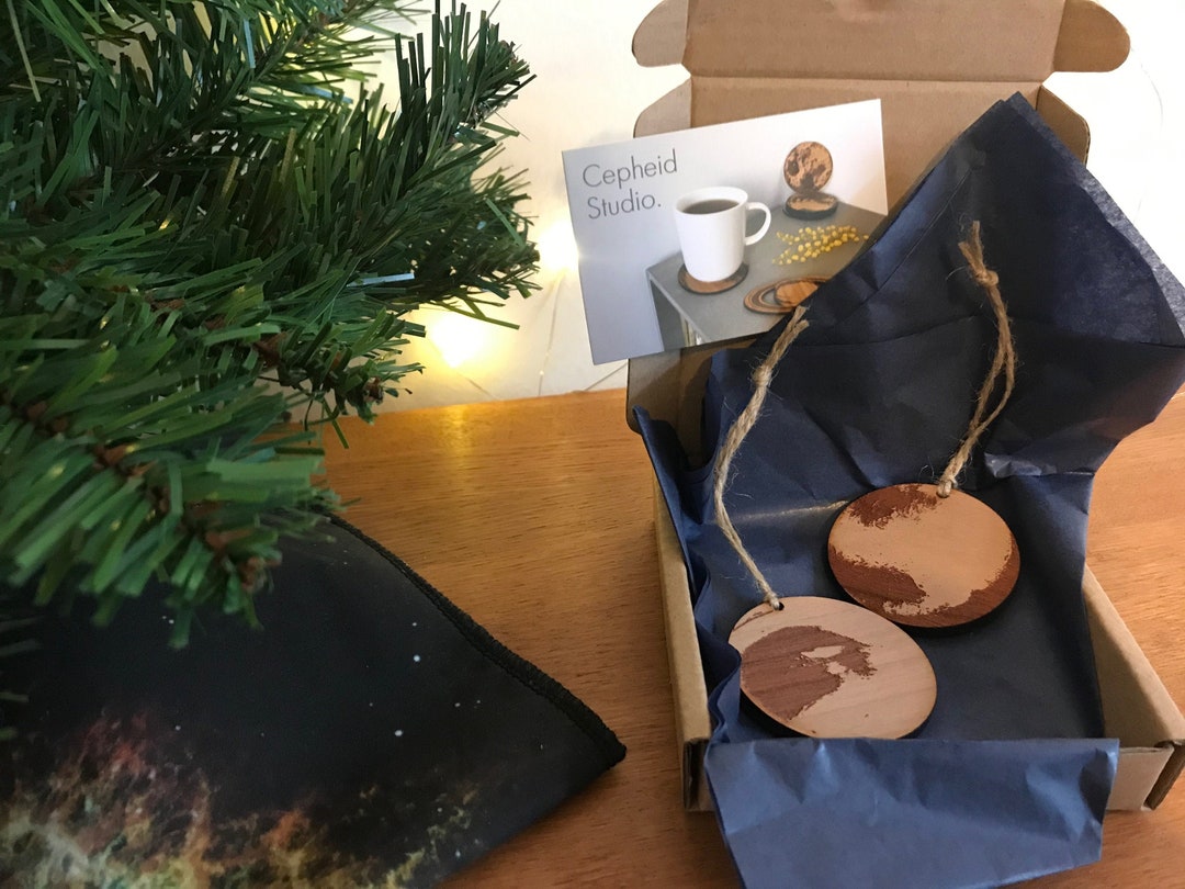 Solar System Baubles, Celestial Christmas Decorations - Etsy