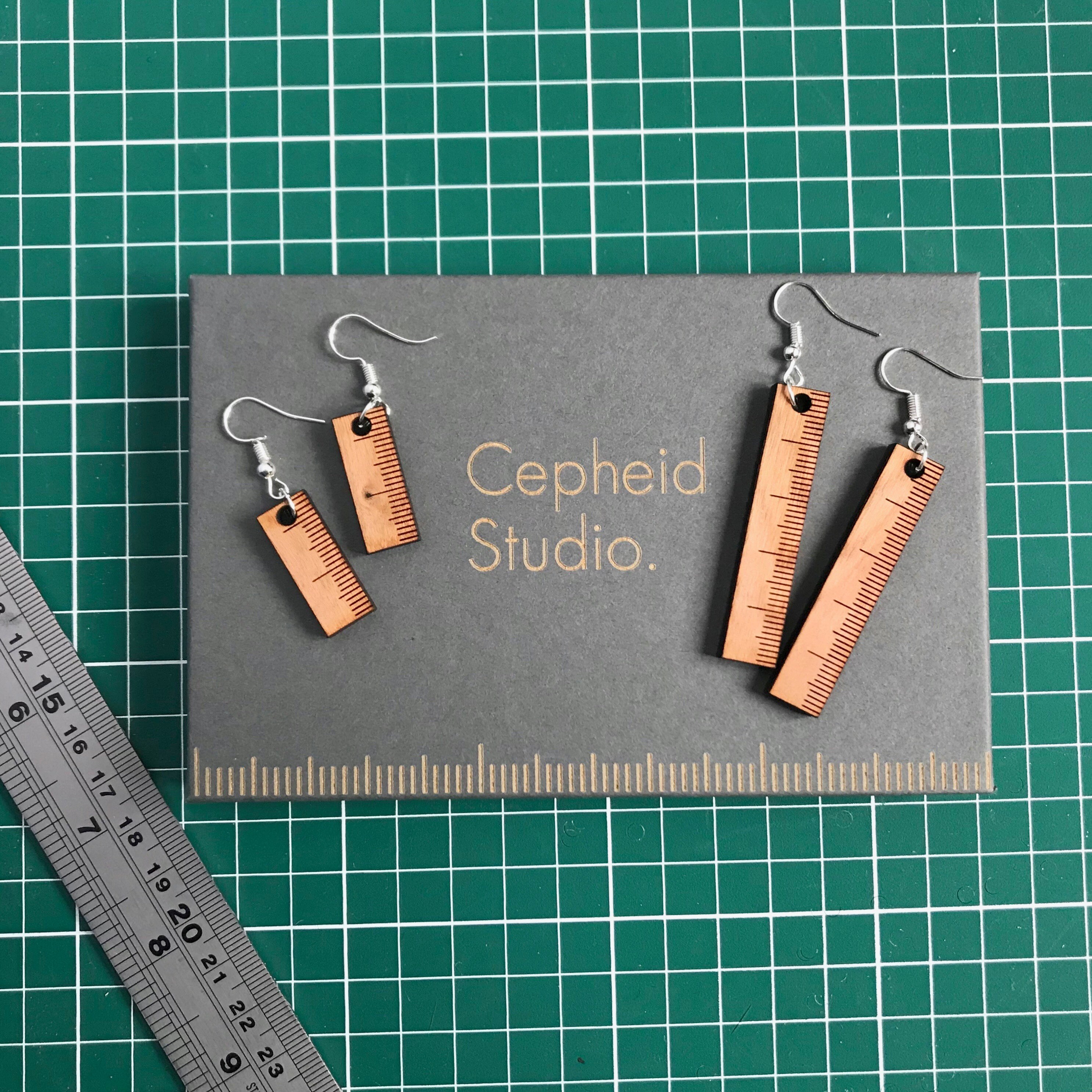 Ruler Earrings, Sewing Jewellery - Etsy