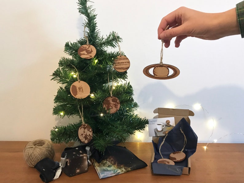 Solar System Baubles, Celestial Christmas Decorations - Etsy