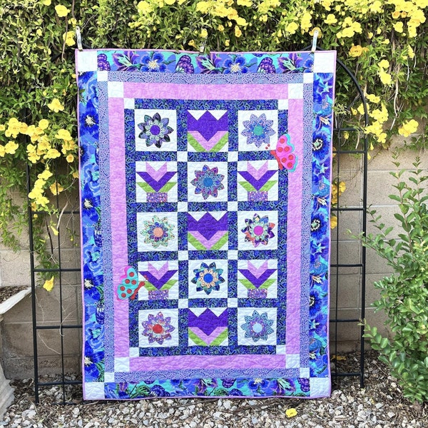 Flower Garden Quilt - Etsy
