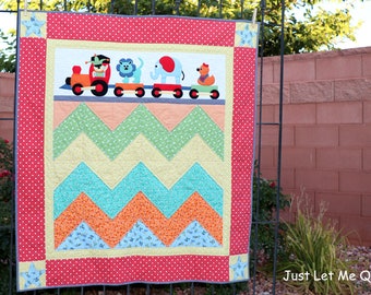 Train Quilt Pattern | Etsy