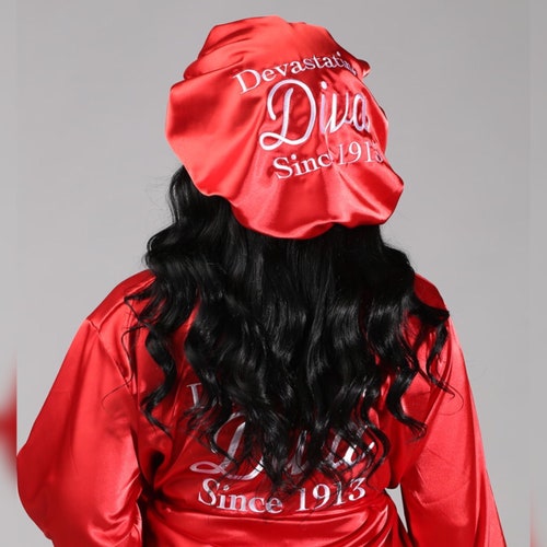 Delta Sigma Theta Shower Bonnet Shower Cap DST - Etsy