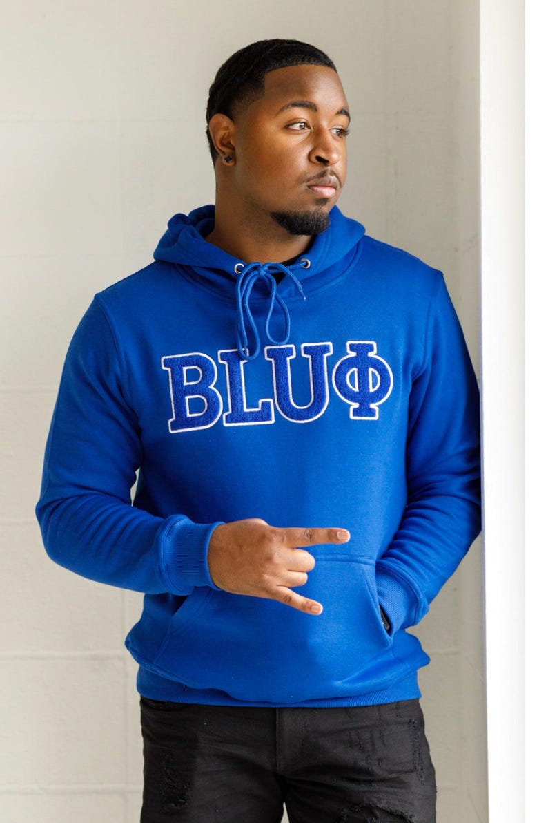 Phi Beta Sigma Blu Phi Chenille Hoodie - Etsy