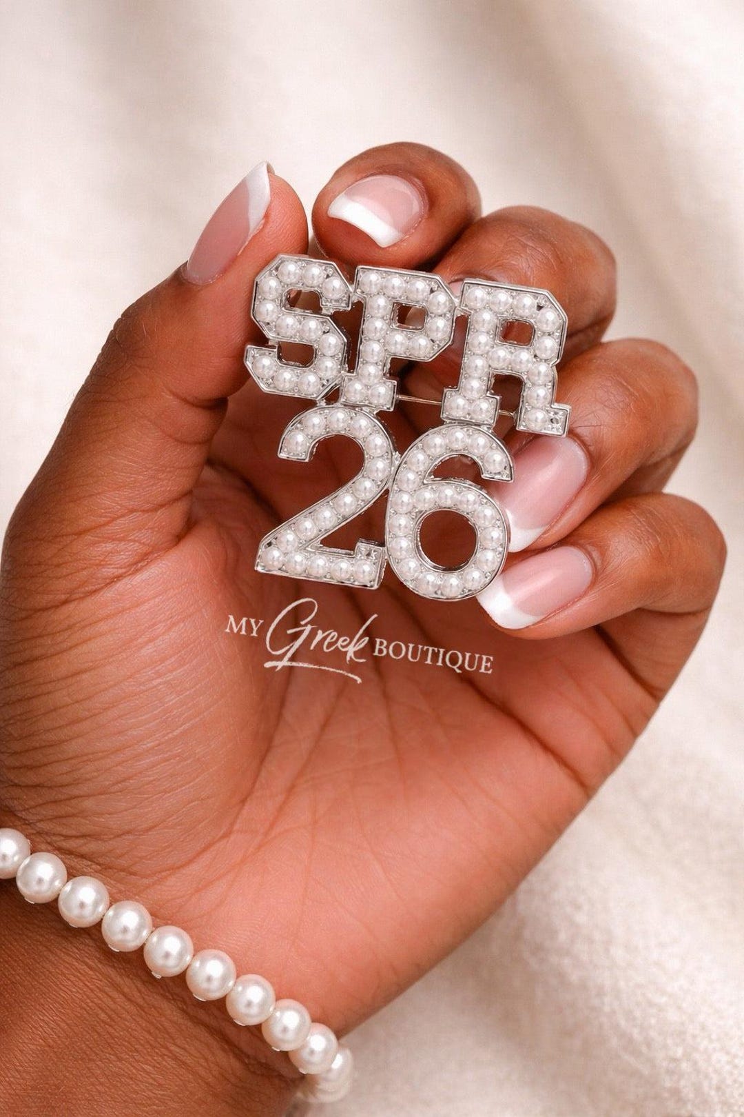 Spring 26 Greek Sorority Pearl Brooch - Etsy