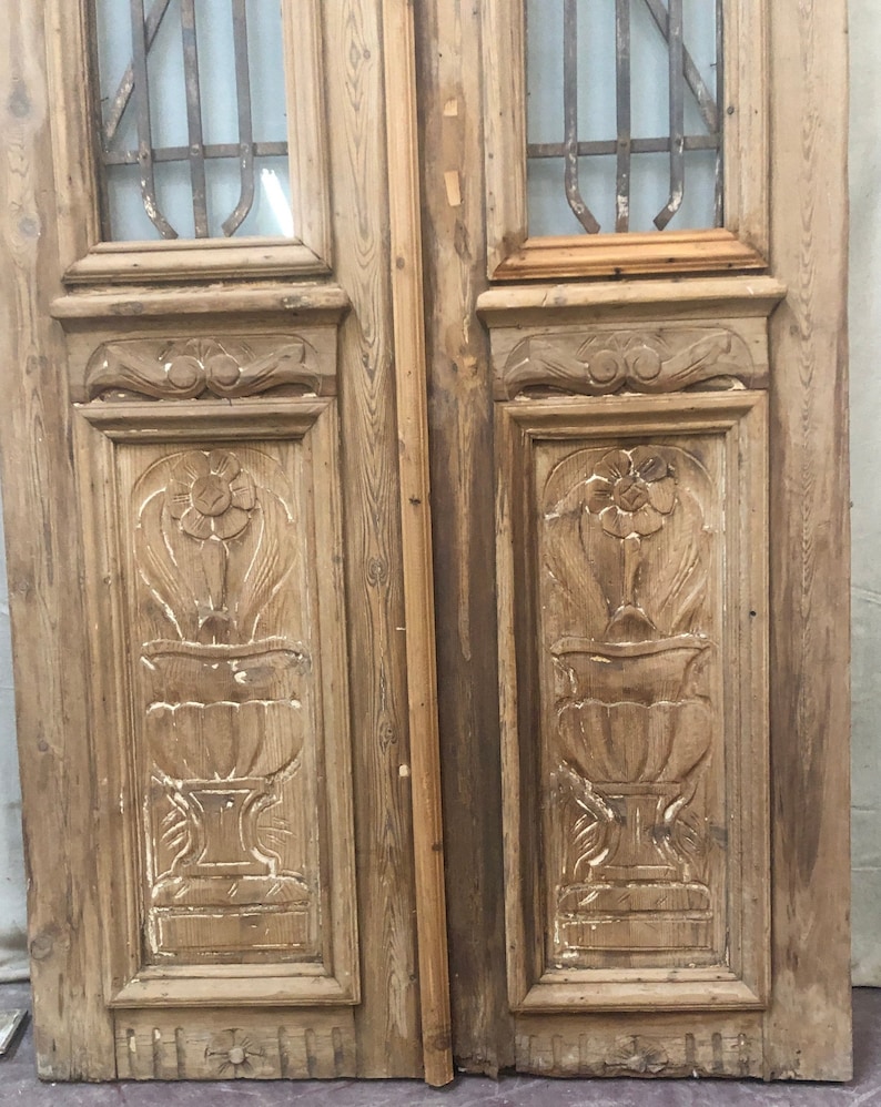 Antique Panel Doors 91.75x40.5 With Iron C091 - Etsy