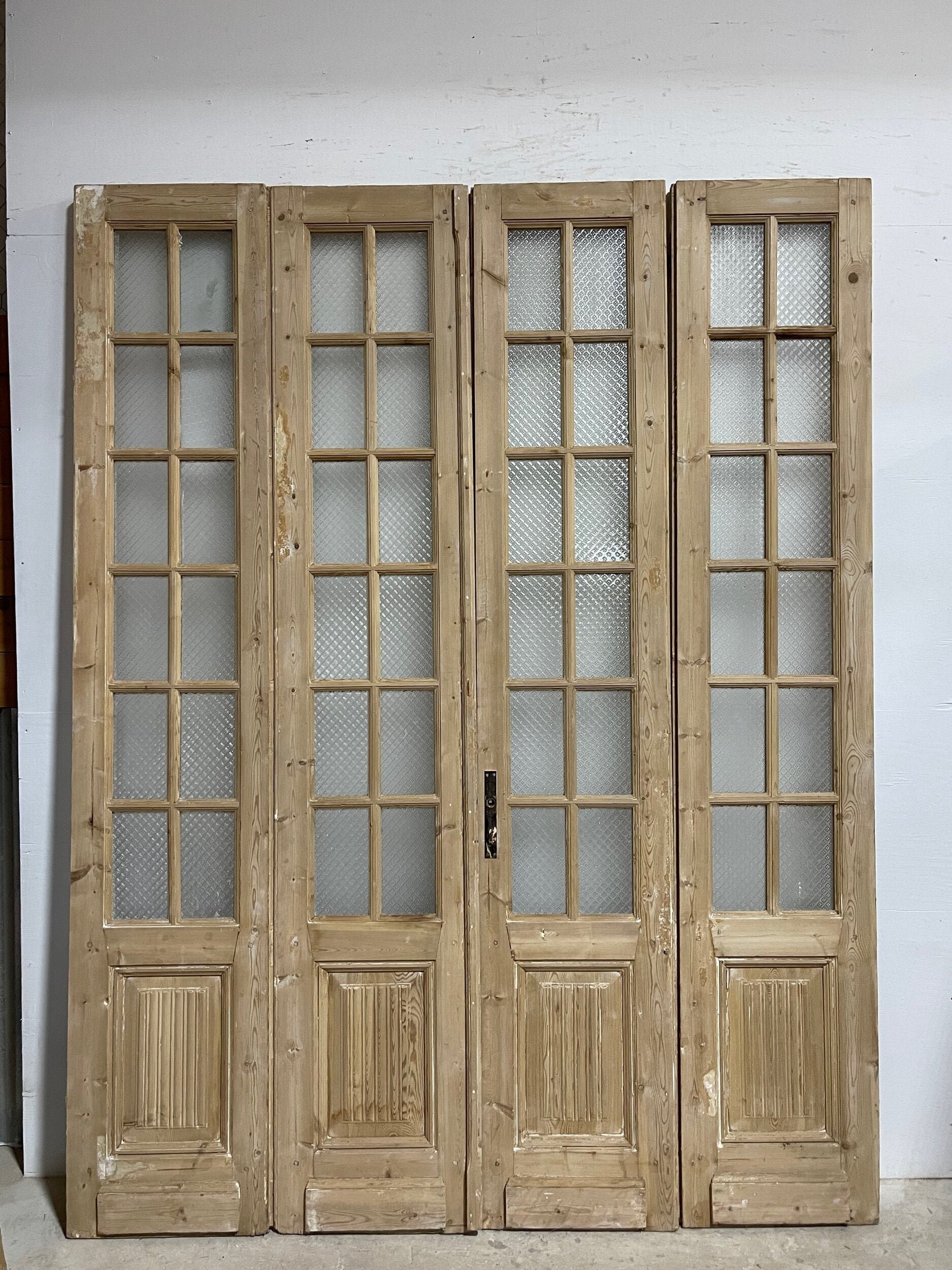 Antique French Panel Doors With Glass (100 X 77) I063 - Etsy