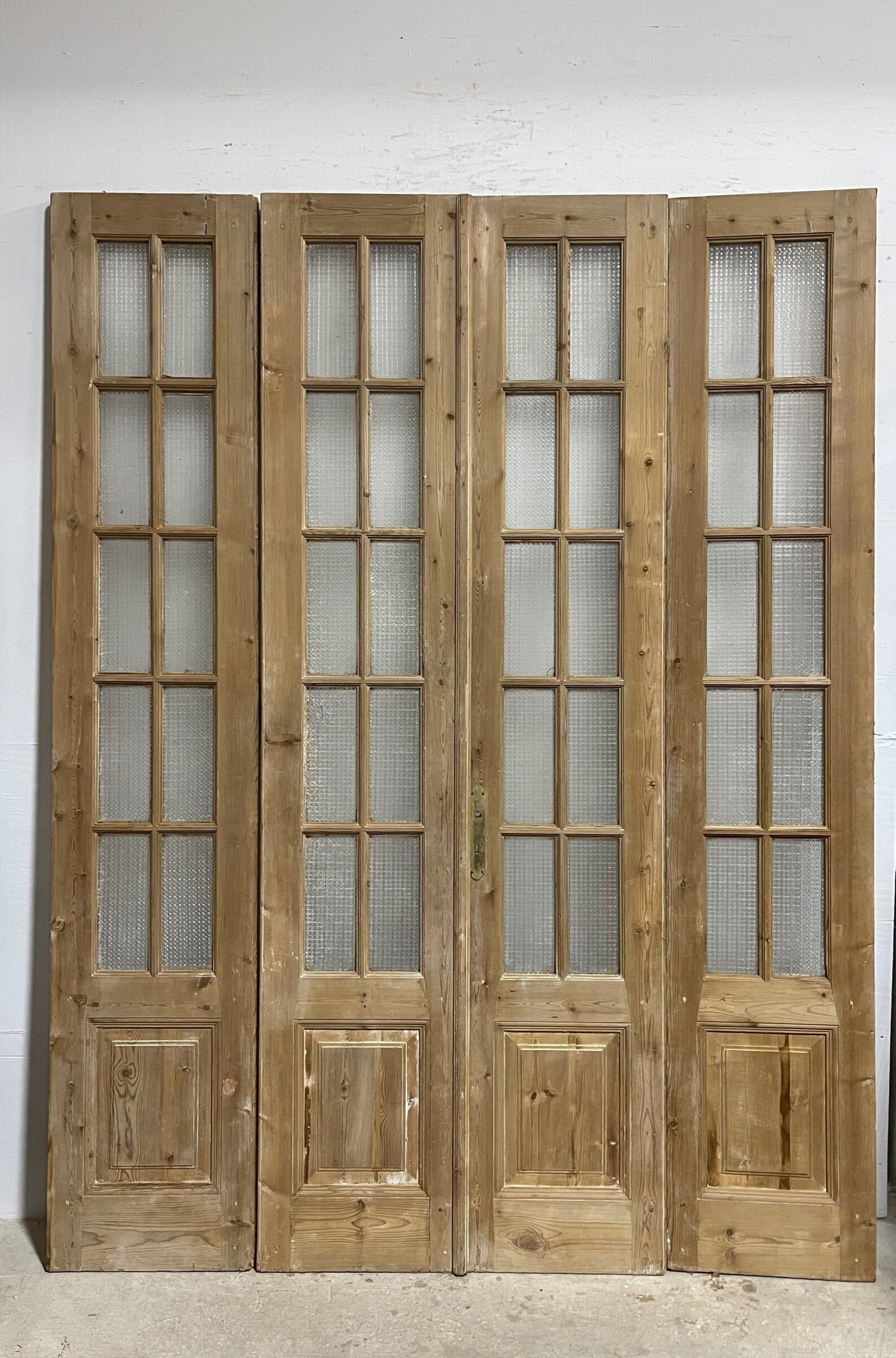 Antique French Panel Doors With Glass (100 X 76.25) I046 - Etsy