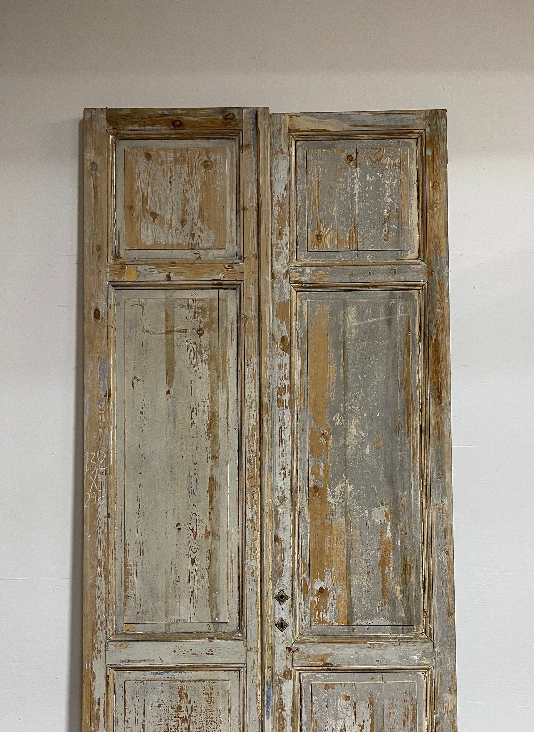 Antique French Panel Doors (116.25x52.25) G0059s - Etsy