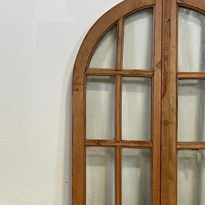 Antique Arched Glass Window Set 44.5x34.25 L215 - Etsy