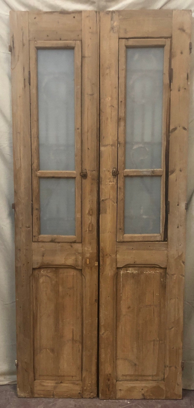 Antique Panel Doors 91.75x40.5 With Iron C091 - Etsy