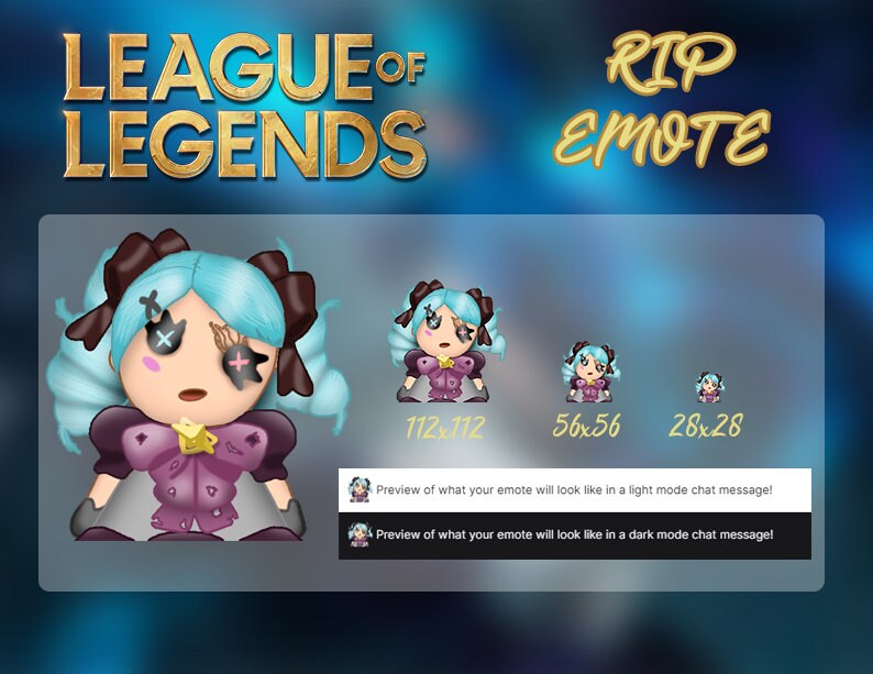 League of Legends Emote / Gwen Emote / League of Legends RIP Emote ...