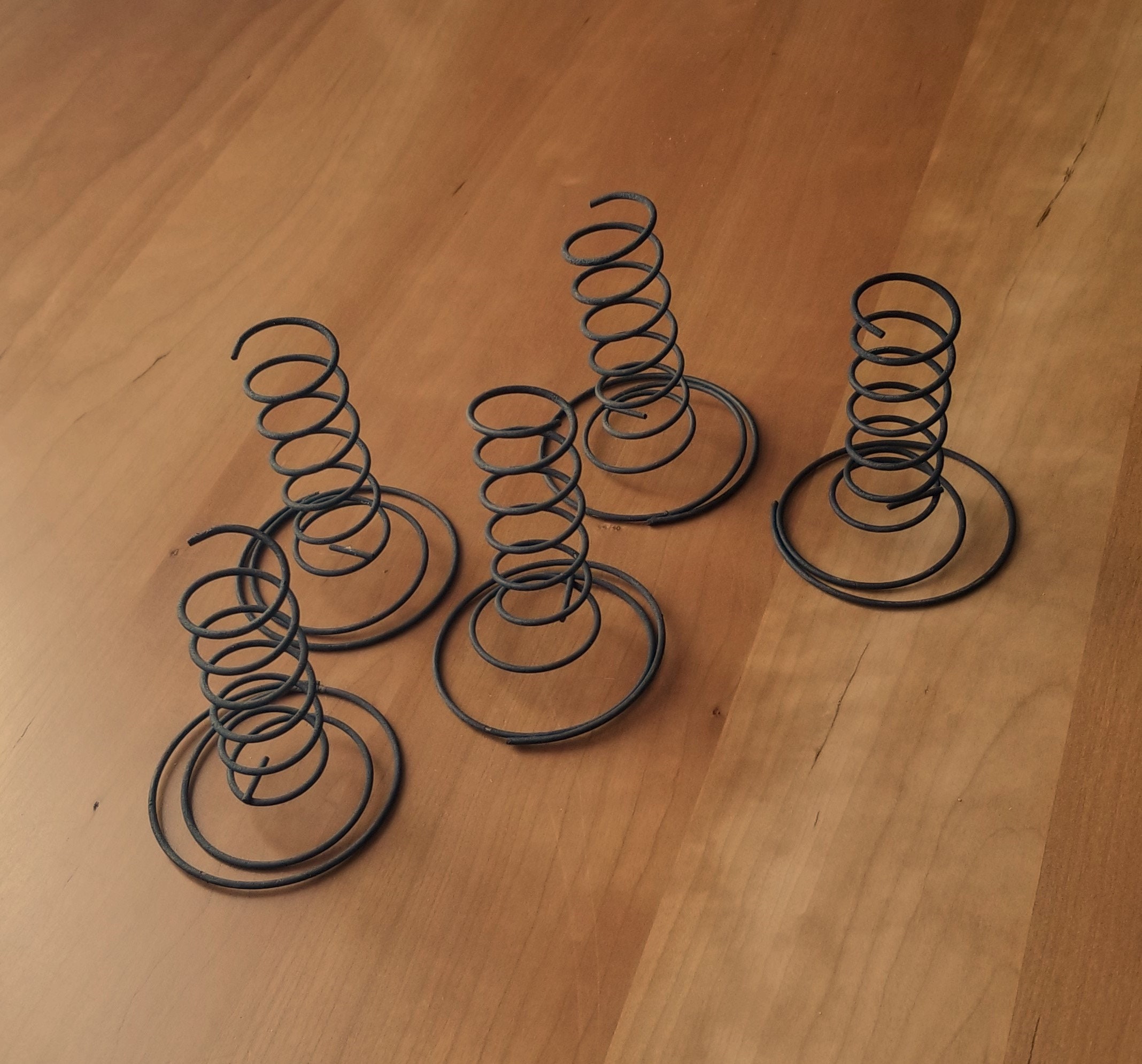 Vintage Farmhouse Style Metal Springs Taper Candle Holder Set of 5 ...