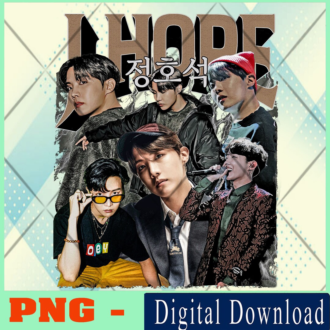 Hoseok Hobi Hope World Vintage PNG, Digital Downloads, - Etsy