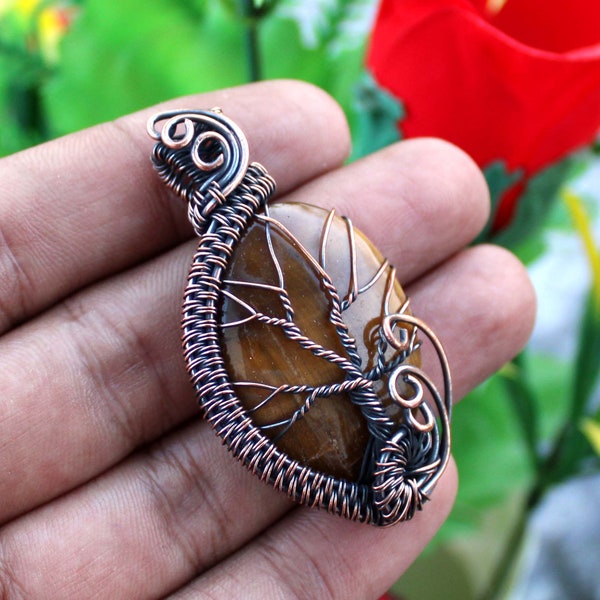 Wire Tree Pendant - Etsy