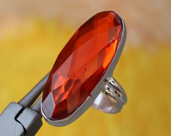 Red Quartz Ring | Etsy