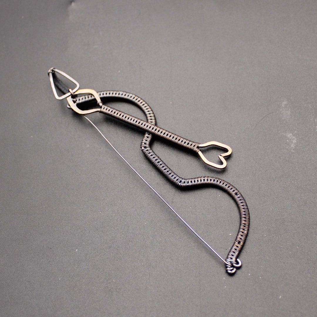 Bow and Arrow Wire Wrapped Pendant Copper Pendant Copper Pendant Bow ...