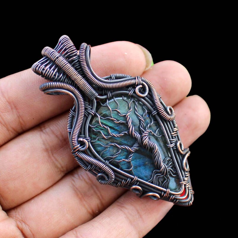 Wire Wrapped Pendant - Etsy