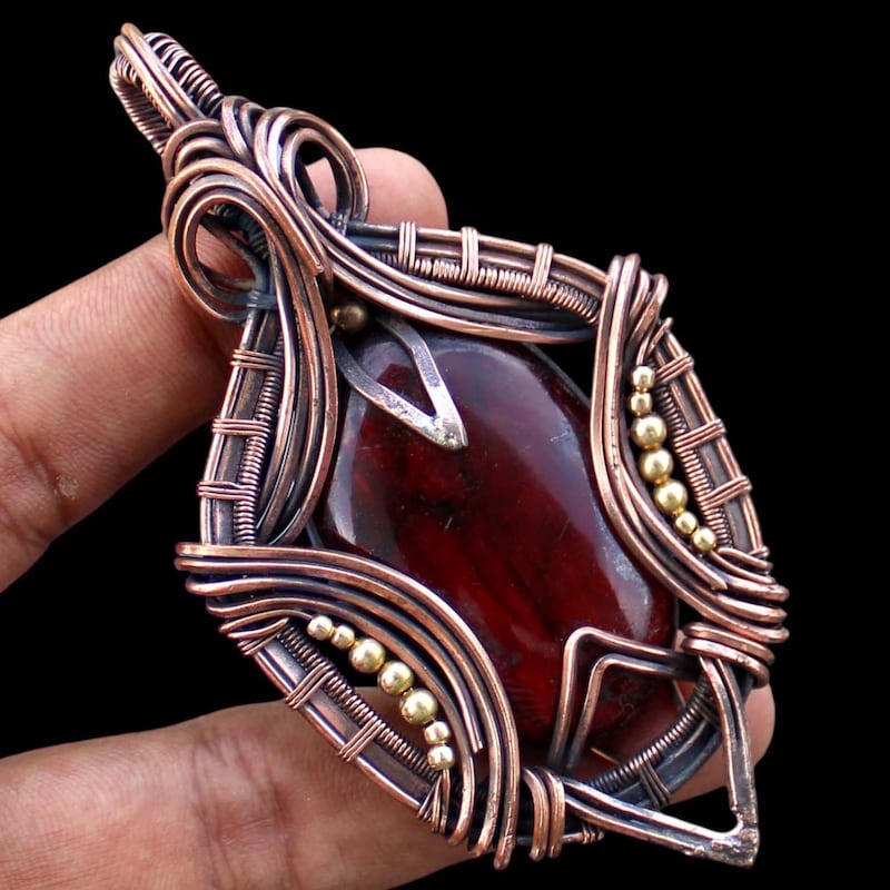 Wire Wrapped Pendant - Etsy