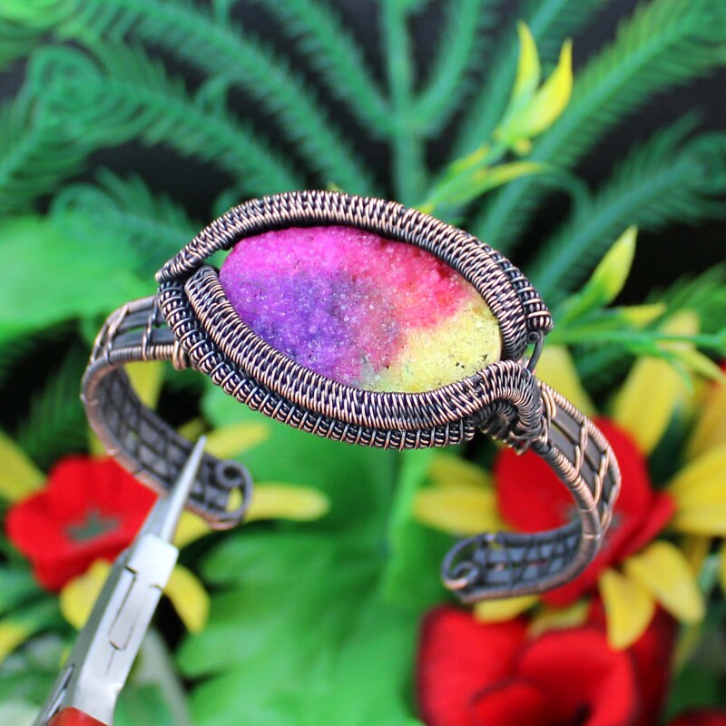 Druzy Bangle - Etsy