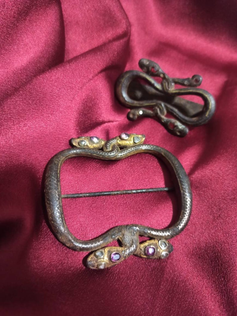 VERY Rare 18th ANTIQUE Javanese Mettalic Snake Belt Buckle & - Etsy