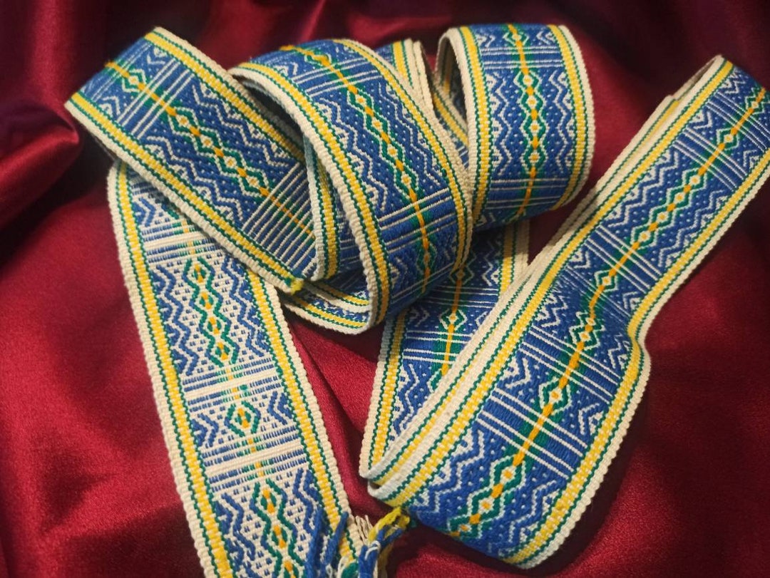 ROMANIAN Hand-loomed Traditional Trim Belt Decade 1950s. - Etsy