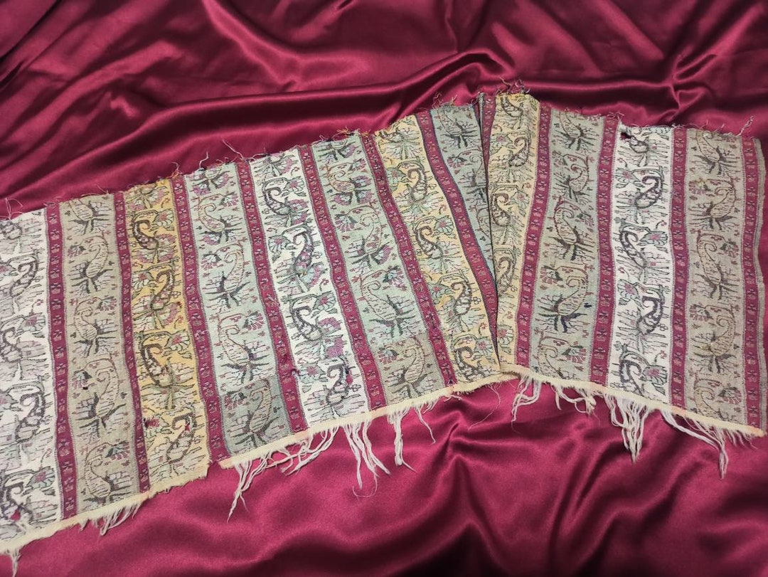 18th Century ΙNDIAN Antique Kashmir Textile Hand-loomed Traditional ...