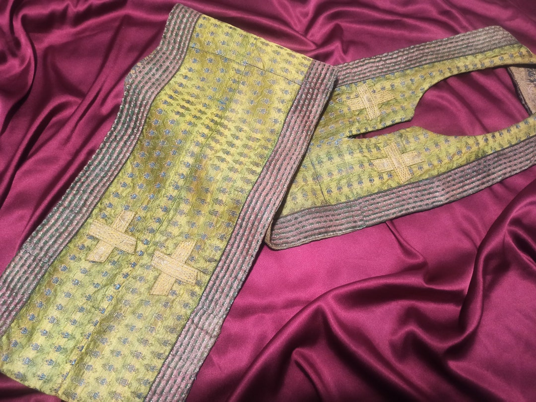 17th Century SAFAVID Silk-linen Textile Ecclesiastical Piece Very Rare ...