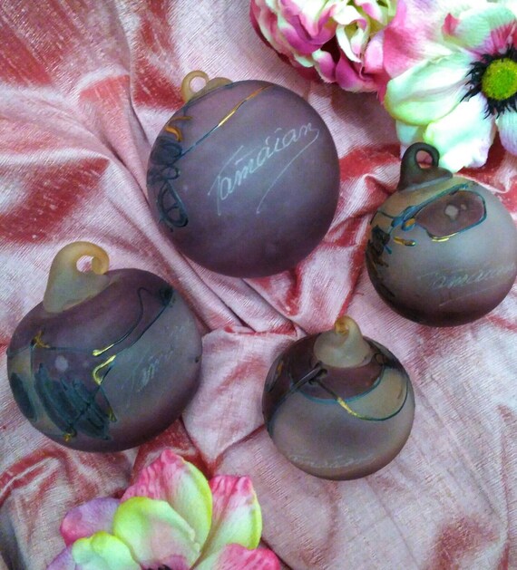 ION Tamaian Art Glass Balls sculptures Signed by the - Etsy