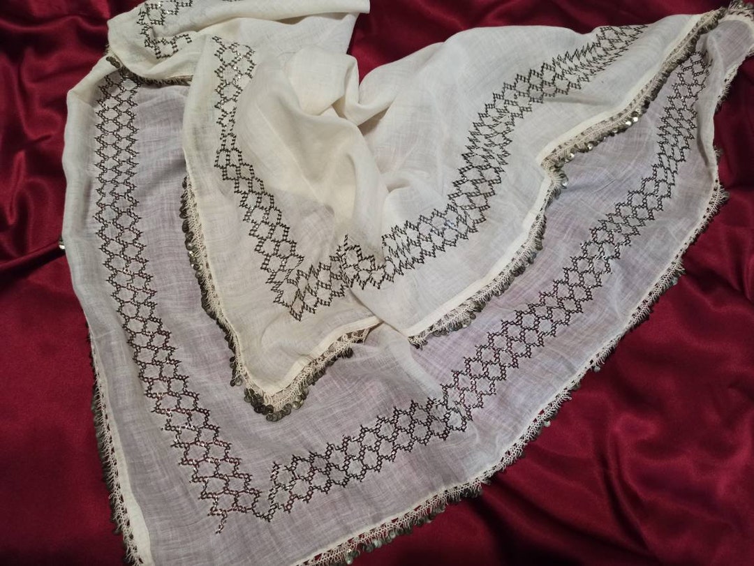 C1900s Ottoman-greek Traditional Head Scarf !! Women's Costume Details ...