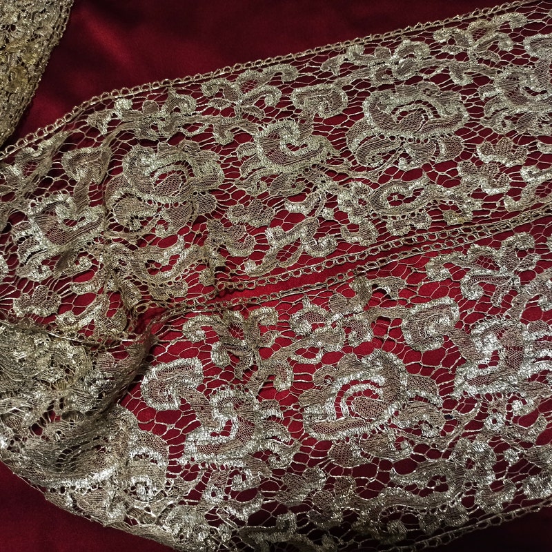 Silver Metallic Lace - Etsy