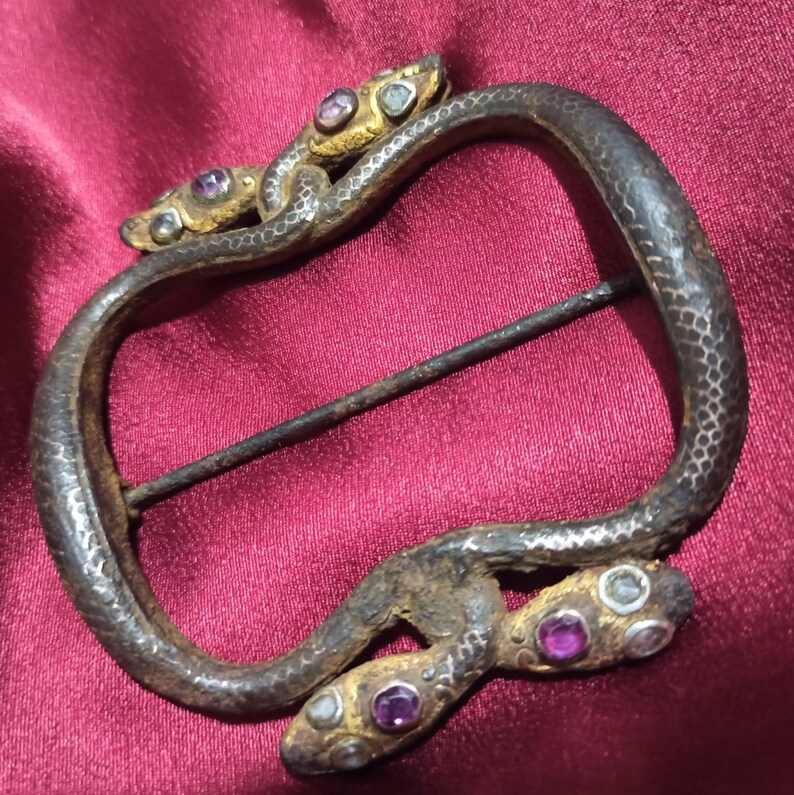 VERY Rare 18th ANTIQUE Javanese Mettalic Snake Belt Buckle & - Etsy