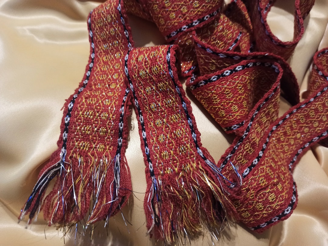 ROMANIAN Traditional Hand-loomed Sash-belt - Etsy