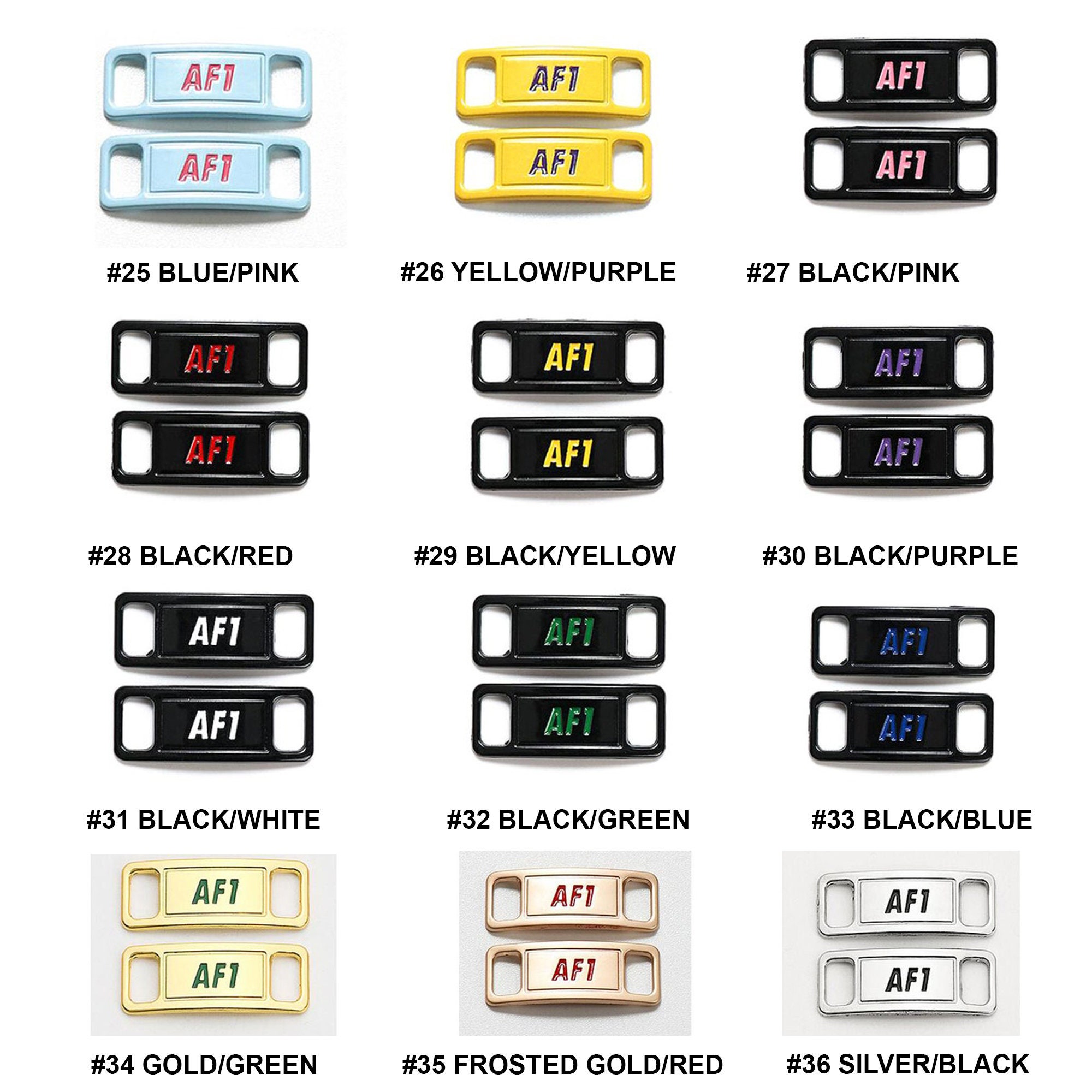 AF1 Lace Tags Replacement Lace Dubraes for Air Force Ones | Etsy