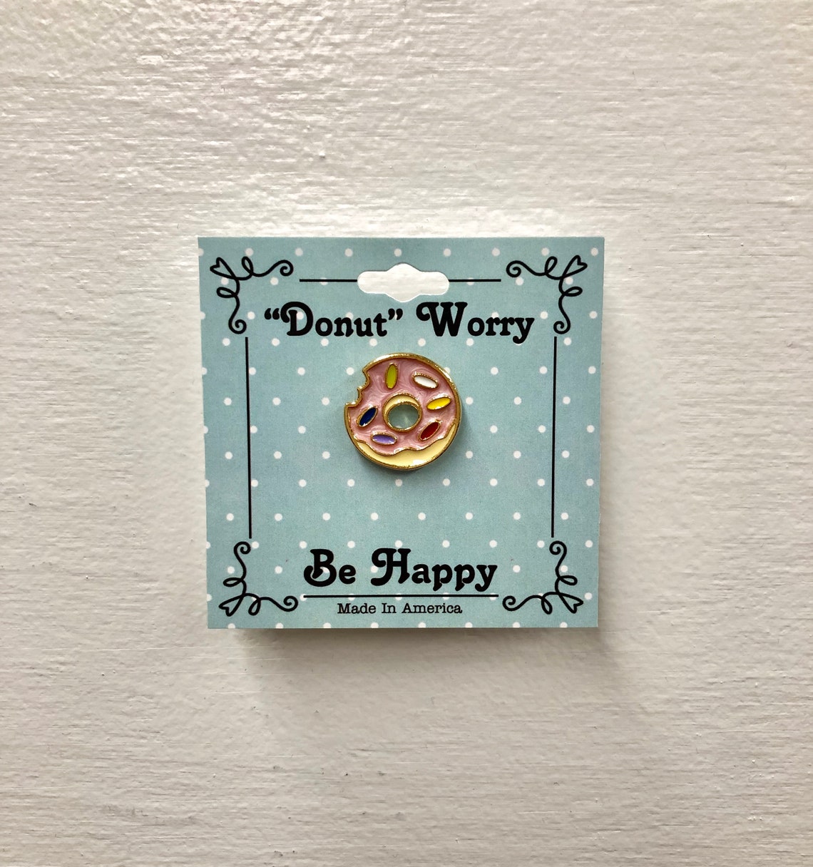 Doughnut Enamel Epoxy Pin Donut Donuts Doughnuts Donut worry | Etsy