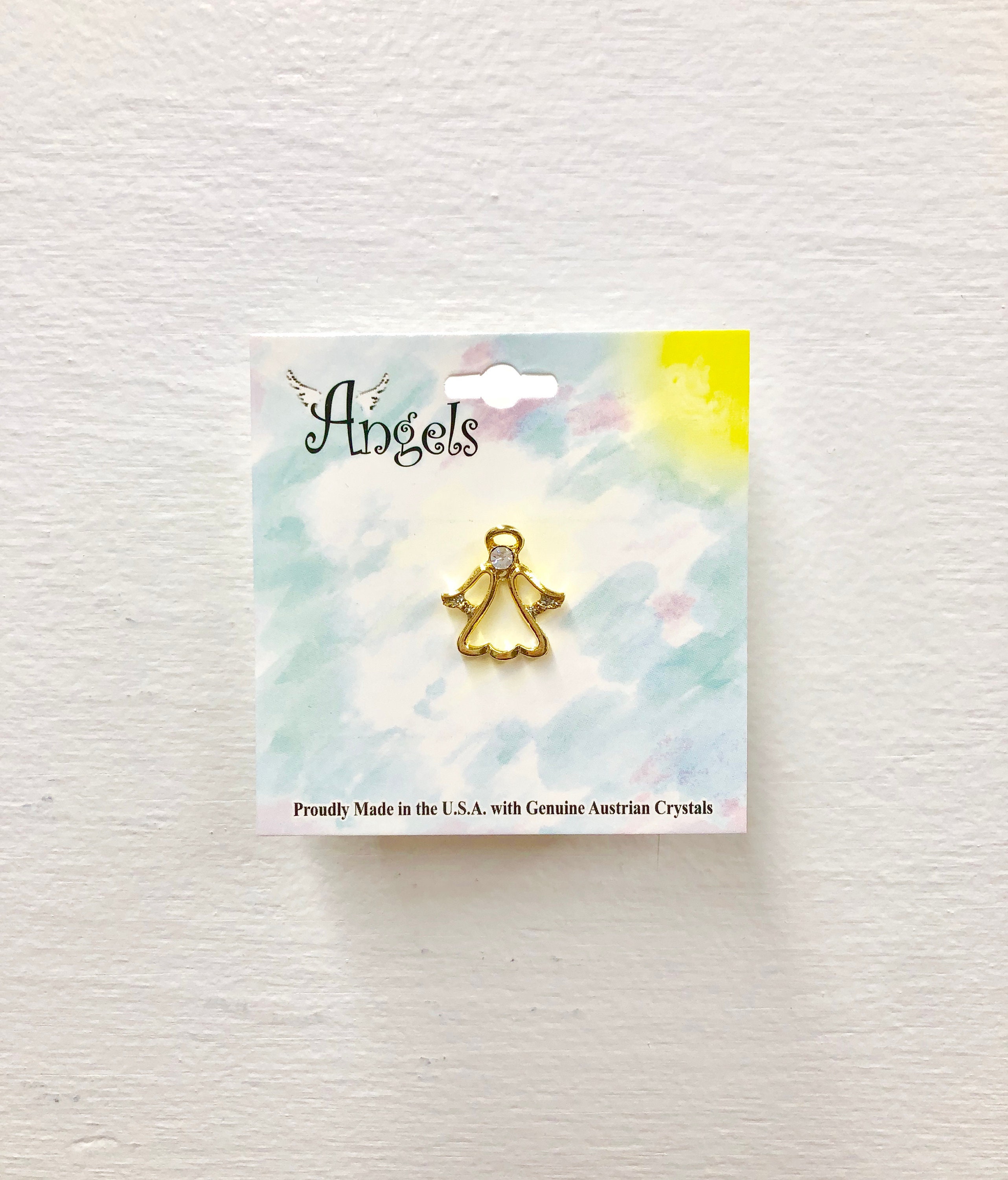 Angel Pin - Angel Wings - Angel Figurine - Angel Christmas - Swarovski ...