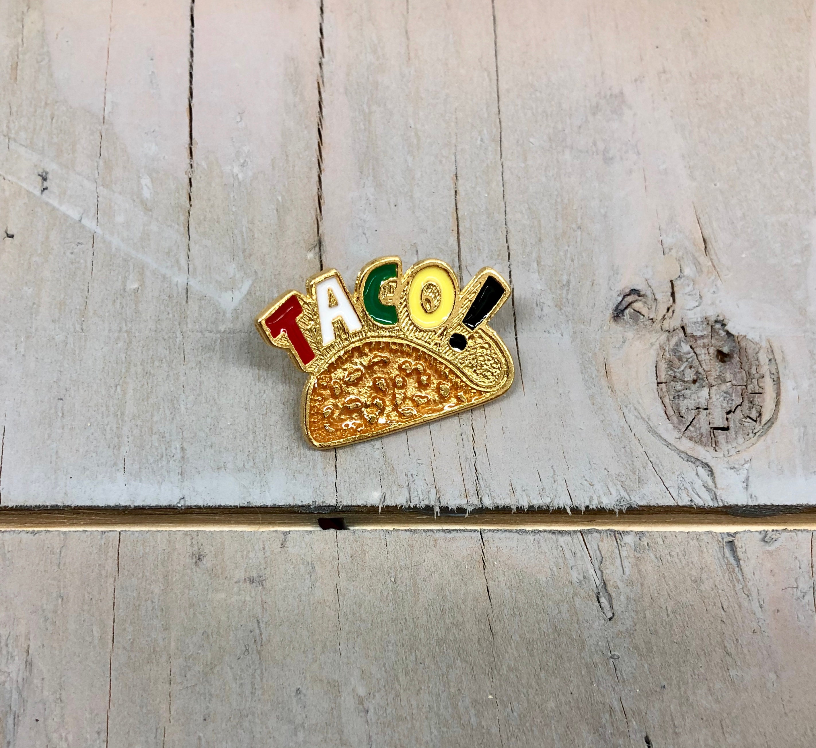 Taco Enamel Pin Taco Tuesday Personalized Gift - Etsy