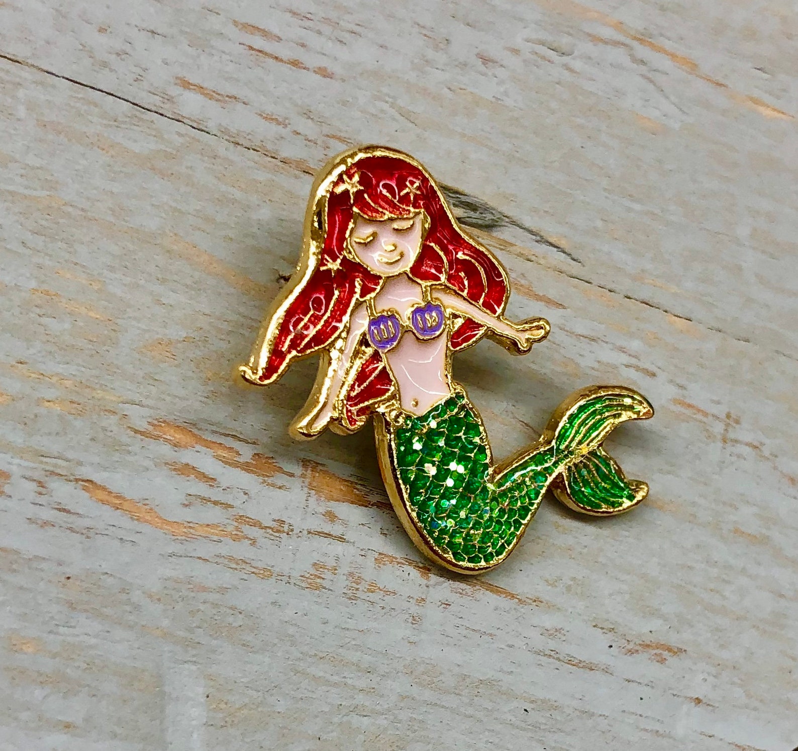 Mermaid Pin, Mermaid Enamel Pin, Mermaids, Ocean, Beach, Waves, Water ...