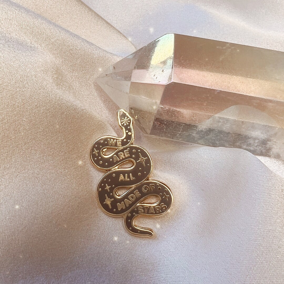 Serpent Enamel Pin - Snake Pin - We Are All Made of Stars - Celestial ...