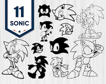 Sonic svg | Etsy