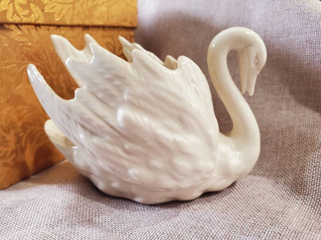Goebel Antique Porcelain Swan W. Germany - Etsy