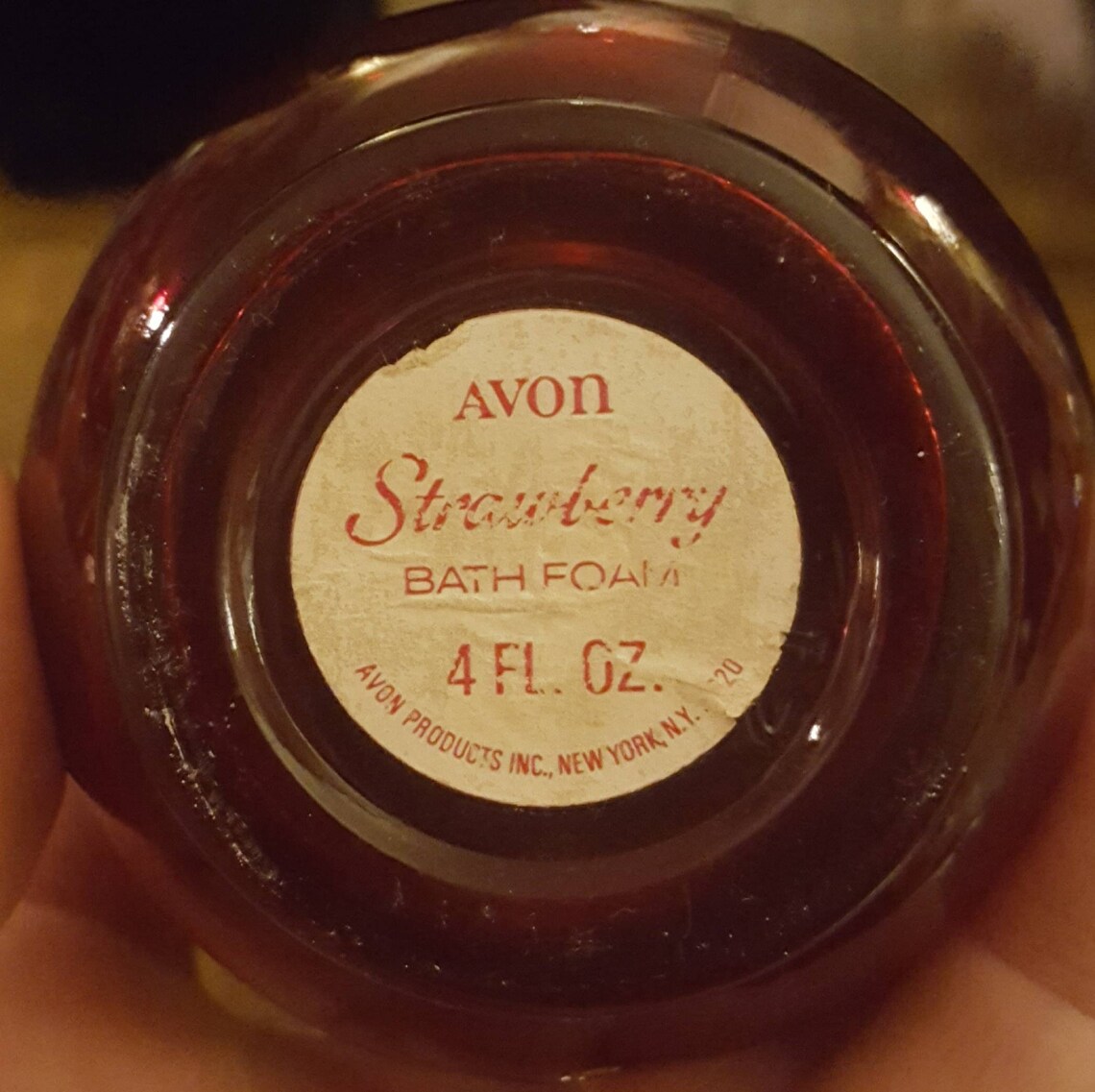 Vintage Avon Strawberry Bath Foam Bottle - Etsy