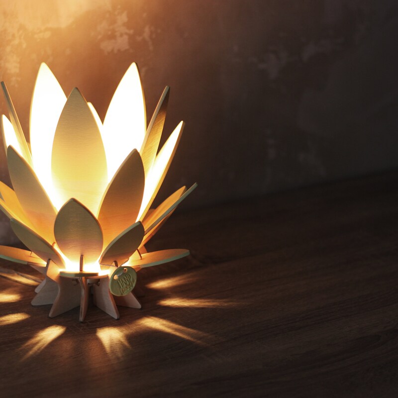 Lotus Lamp - Etsy